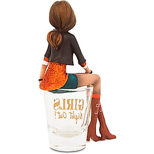 Hiccup Girls Night Out 2-1/2-Inch Girl in Shot Glass, 5-3/4-Inch Tall with Figurine,