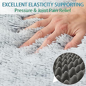 YIZHUOPET Dog Bed, Dog Crate Pad with Removable Washable Pet Mat Cover, Non-Slip Bottom, Waterproof Orthopedic Dog Beds for Large/Medium/Small Dogs (XL(42''x30''x4''), Grey)