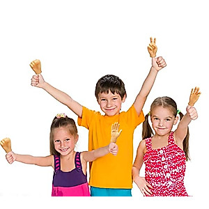 Pinkiwine 10 Pack Tiny Hands Finger Puppets Mini Hands for Kids Boys Girls Toddlers Christmas Stocking Stuffers Gifts