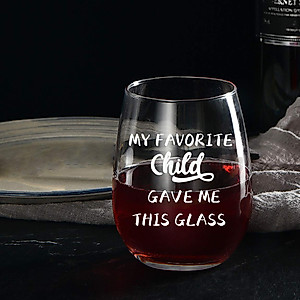 HAYOOU Christmas Gifts for Mom from Daughter, Son, Kids - Mother's Day,Gifts Idea for Dad, Parents, Grandma, Women,15oz Wine Glass