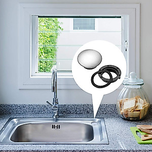 Tatuo Sink Hole Plug Sink Tap Hole Cover Kitchen Faucet Hole Cover Stainless Steel, 2 Packs (1.1 to 1.7 Inch in Diameter)