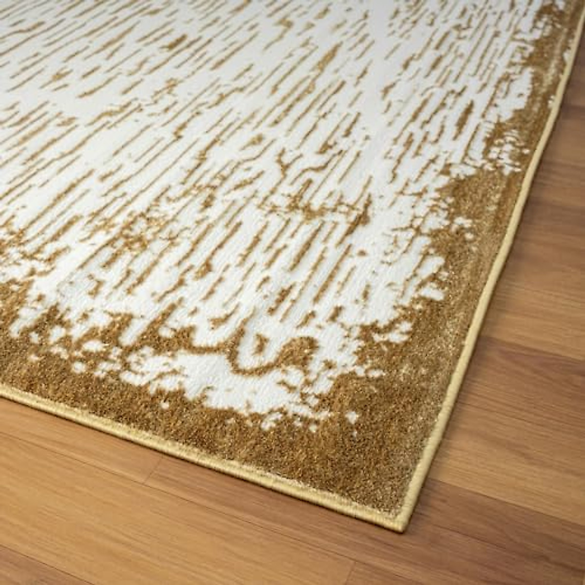 LUXE WEAVERS Artistic Textured Metallic Area Rug,Gold,8'X10'