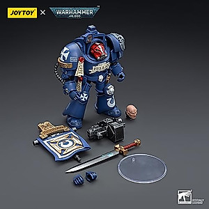 JoyToy Warhammer 40K 1/18 Action Figure Mecha Joy Toy Model Toys Ultramarines Terminators Sergeant Bellan