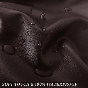 JOKIVTOU 1/2/3 Seats PU Leather Stretch Recliner Cover Sofa Cover with Side Pockets Waterproof Slipcover Recliner Couch Cover Furniture Protector with Elastic Bottom Living Room