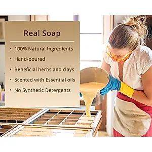 Sophie & Rose Goat Milk Soap, Moisturizing Cleansing Bar, Creamy, Nourishing Lather, Gentle For Sensitive Skin, Handmade USA (Orange Patchouli, 4.5 ounce (Pack of 1))