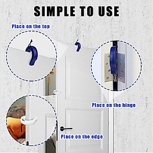 2PCS Door Jam, Door Pinch Guard from Closing, Door Stop Edge Door Finger Guards Security Emergency Police Door Stoppers for Law Enforcement, Police, Emergency Medical Services and Home Use