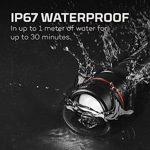 NEBO Newton 500 Lumen Powerful LED Handheld Flashlight | AA Battery Powered Compact Waterproof Flashlight