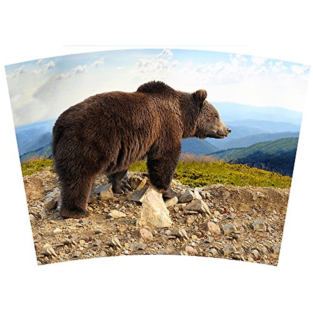 Mugzie 20 Ounce MAX Stainless Steel Travel Mug with Wetsuit Cover - Brown Bear