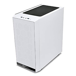 Silverstone SST-PS15W-G (White + Tempered Glass Window) Micro-ATX, Mini-DTX, Mesh Front Panel, Steel Body, Tempered Glass Side Panel