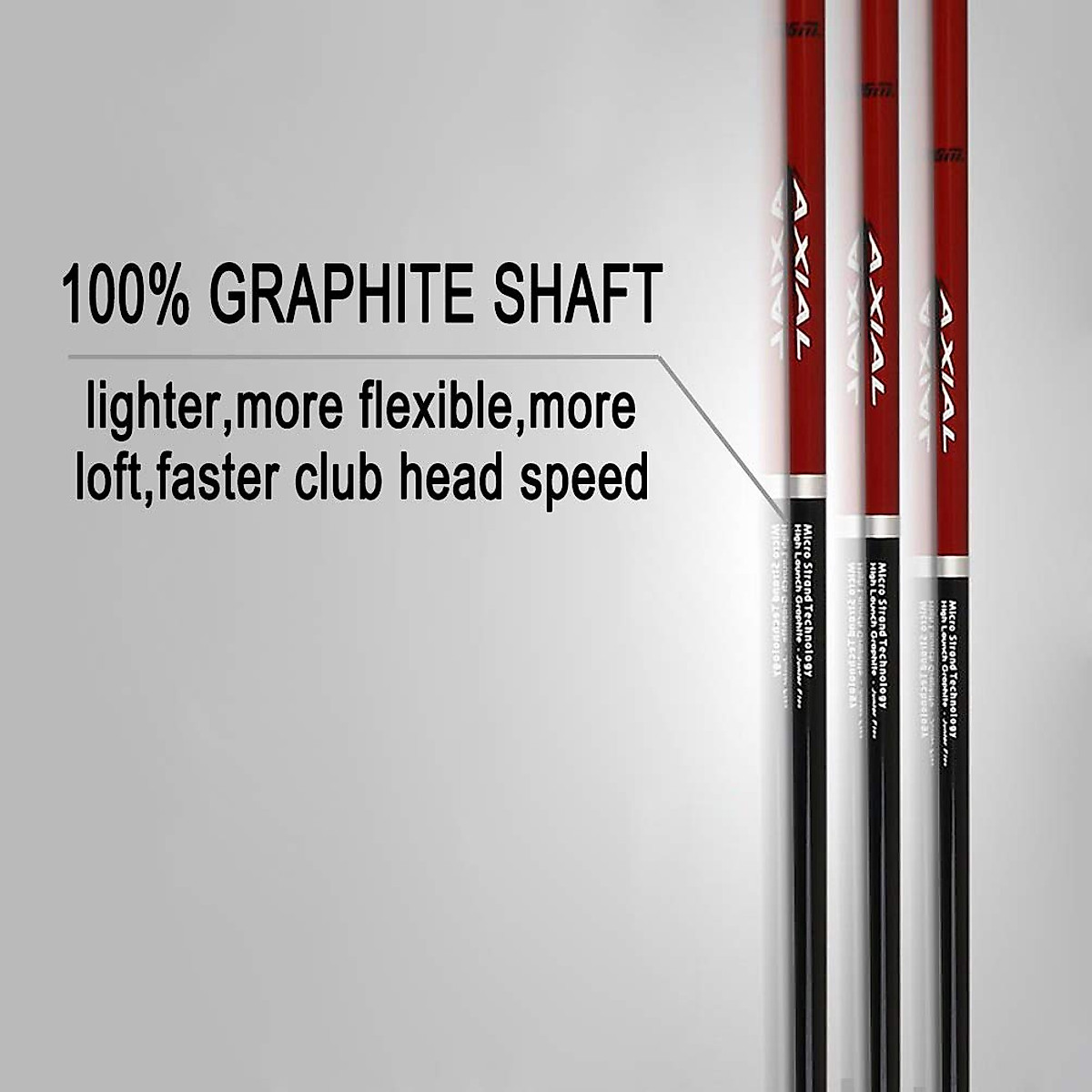 Acstar Junior Golf Putter Graphite Kids Putter Right Handed for Kids Age 3-5(Red,25" Age 3-5)