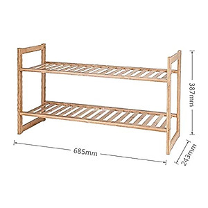 DINGZZ Shoes Shelf, Multi-Layer Simple Dormitory Shoe Cabinet Assembly Storage Dustproof Shoe Rack in Living Room