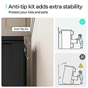 LINSY HOME Black Dresser, Black Chest of Drawers for Bedroom, 5 Drawer Dresser with Metal Handles, Tall Dresser for Nursery, Entryway, and Closet Storage