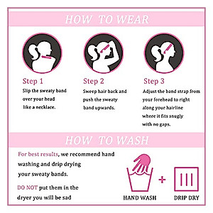 SATINIOR 4 Pieces Non-slip Soccer Headband for Girl Adjustable Football Hairband Sport (Black, Blue, Rose Red, Light Blue)