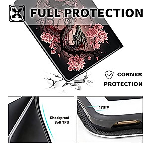Case for iPad Pro 11 inch 4th/3rd/2nd Generation (2022/2021/2020) Slim PU Leather Multi-Angle Smart Folio Stand Cover with Auto Wake Sleep, Cherry Blossom Dragon