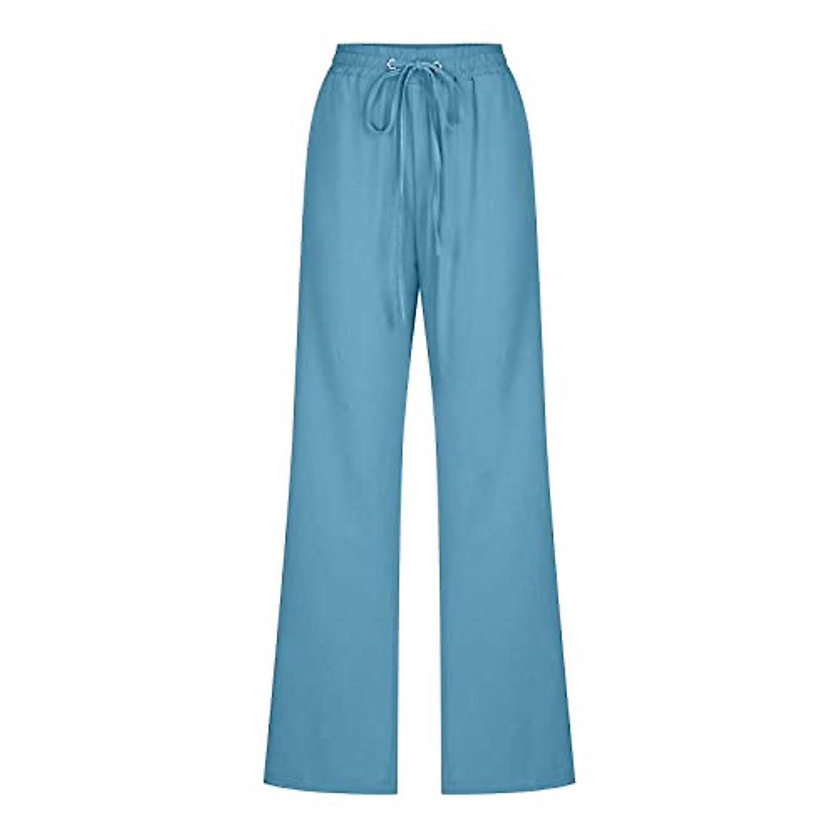 Khaki Pants for Women Sweatpants Pants Summer 2023 Casual Loose Drawstring Elastic High Waist Comfy Trousers Straight Leg Long Lounge Pant