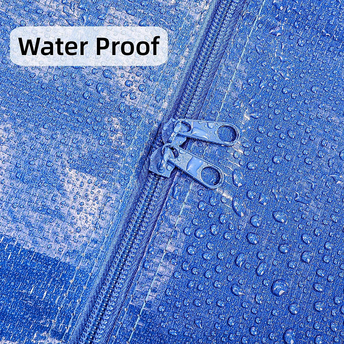 Eorbow 8 Pack Moving Bag, 91L Heavy Duty Extra Large Storage Tote, Foldable Packing Bags with Zipper and Carrying Handles, College Dorm Essentials Tool Bag for Space Saving, Traveling, Camping