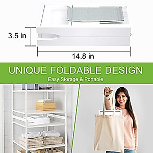 Artmalle Luxury Bathtub Caddy Tray - Bamboo Expandable Bath Tray for Tub with Book Stand, Foldable Bath Table Tray, Tub Shelf for Bathtub for Adults, Home Spa and Gift Choice, White