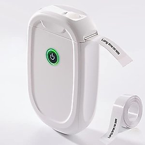 JENYNG Label Maker Machine with Tape,Portable Labeler Wireless Mini Thermal Label Printer for Home, Office,Shipping, Barcode, Mailing, Organizing, Label Maker with Multiple Templates USB Rechargeable