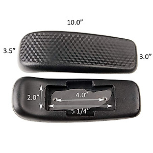 Replacement Office Chair Armrest Arm Pads (Set of 2) Univeral 4" Mounting Hole