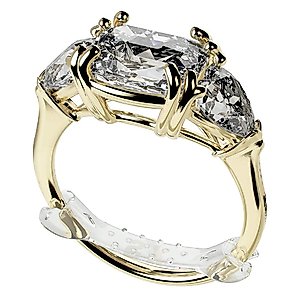 Chrome Cherry Ringo, Invisible Ring Size Adjuster for Loose Rings with 6 Sizes, Clear Ring Band Sizer Guard for Loose Jewelry, Multipack, 10 Count