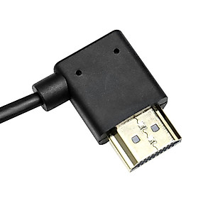 Alvin's Cables Z CAM E2 HDMI 2.0 L Shape Cable for Portkeys BM5 Monitor 90 Degrees up to Right Angle Down 45cm