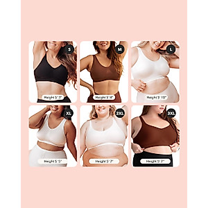 SHAPERMINT Bras for Women - Bras for Women no Underwire, Bralettes for Women Plus Size, Wireless Push up Bra