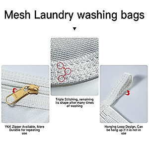 Vaadonazio 3pc L/m/s Durable Honeycomb Mesh Laundry Bags For Washing Machine, Laundry Mesh Bags For Delicates, Bras, Garment, Sweater, Undergarment, Socks, Lingerie, Underwear, Laundry Protection Bag
