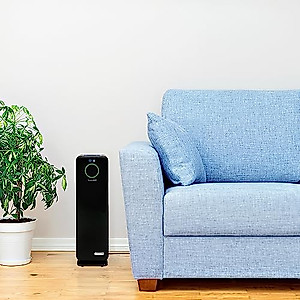 Germ Guardian Wi-Fi Bluetooth Smart Voice Control Air Purifier, UV Light Sanitizer Eliminates Germs, Mold, Odors, True HEPA Filters Allergies, Pollen, Smoke, Dust, Pet Dander, 22 inch, CDAP4500BCA