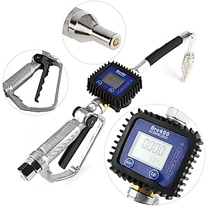 Oil Nozzle with Nozzle Digital Flowmeter, Digital Fueling Meter Nozzle Oil Lubricant Nozzle 1-35 L/min