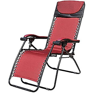 XZGDEN Lightweight Sun Lounger Recliner Reclining Steel Frame Garden Beach Terrace Balcony