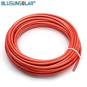 Gimax 60meters/roll 6mm2 solar cable TUV&UL copper Solar cable with tough XLPE insulation 1000V UL Listed - (Color: Black)