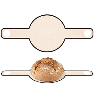 Baking Mat for Dutch Oven: Glass Fiber Bread Baking Long Handles Sling Baking Mat Dough Bread Sling Baking mat to Transfer for Dough Reusable Baking Mats