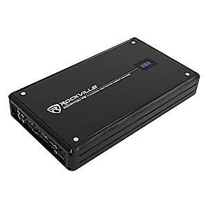 Rockville Krypton F5 3200w Peak / 800w RMS 5 Channel Car Amplifier w Volt Meter , Black