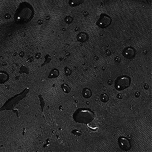 MKMKL 4Outdoor Stove Cover, Balcony Garden Stove Waterproof and Dustproof Cover, Grill Heater Cover,Black,61x122x21cm