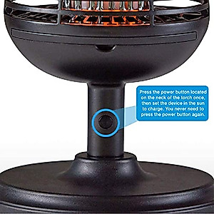 PIC Solar Insect Killer Torch (DFST), Bug Zapper and Accent Light, Solar Bug Zapper - Kills Bugs on Contact