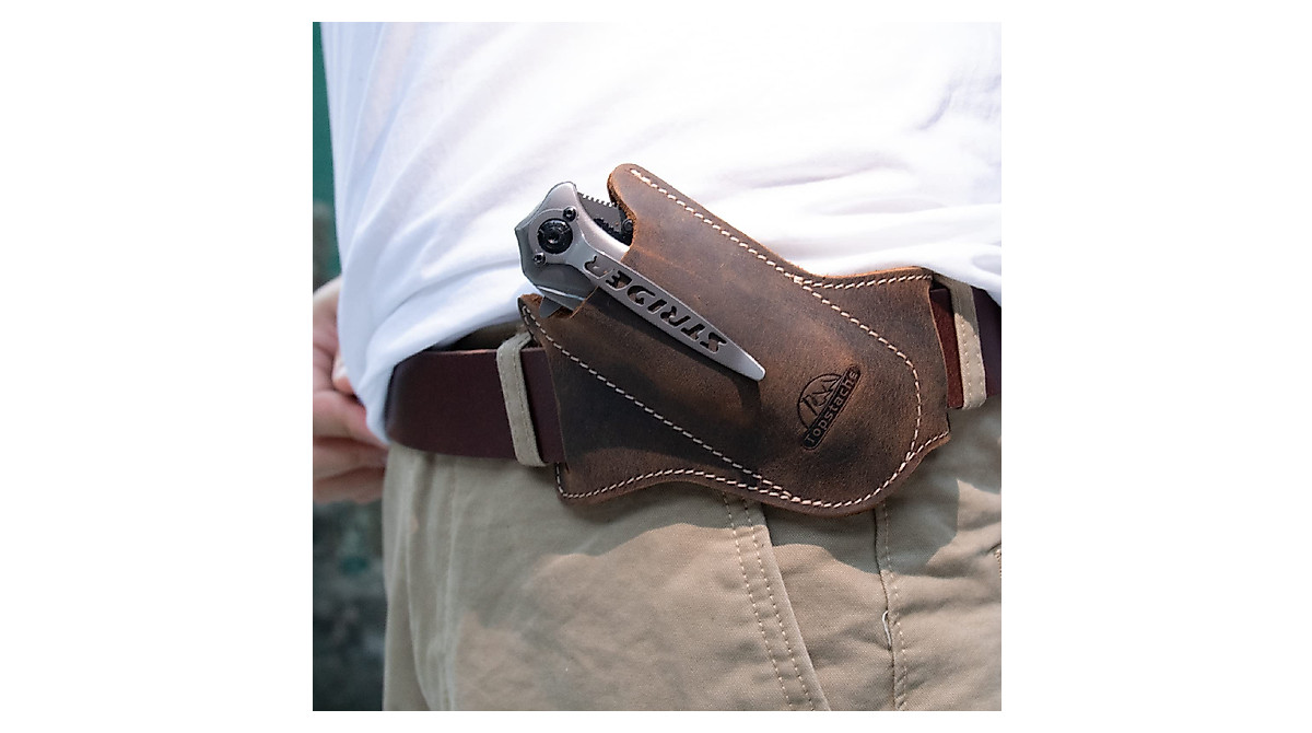 Topstache Handmade Leather Knife Sheath - Durable & Stylish