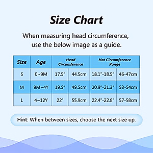 Ami&Li tots Baby Sun Hat Adjustable Sunscreen Bucket Sun Protection Summer Hat for Baby Girl Boy Infant Kid Toddler Child UPF 50+ White