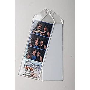 Photo Booth Frames - 50 Premium Vinyl Photo Booth Bookmark Sleeves 2 1/4 X 6 1/4 for Wedding 2x6 inch Photo Booth Sleeve