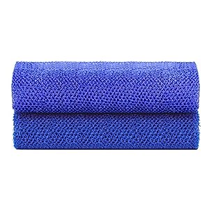2 Pcs African Net Sponge, African Exfoliating Net Bath Sponge Body Scrubber Net Washcloth Back Scrubber Skin Smoother for Daily Use