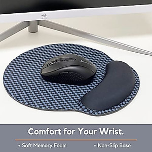 X9 Wireless Keyboard and Mouse Combo - 3 in 1 Workflow Trio - 114 Key Cordless Keyboard and Mouse Combo with Mouse Pad - 2.4G USB Wireless Mouse Keyboard Combo for Laptop, Computer, PC & Chrome