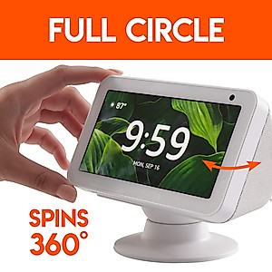 Made for Amazon Tilt + Swivel Stand for the Echo Show 5 - White