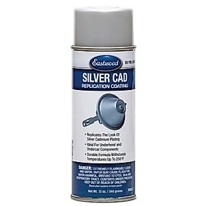 Eastwood Acrylic Silver Cad Lacquer Up To 250 Degrees Paint Recover Aerosol