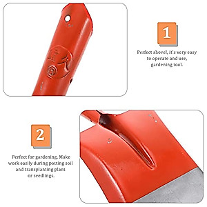 YARDWE Gardening Shovel Head Replacement Square Ice Scraper Heavy Duty Snow Shovel Snow Shovel Digging Shovel Snow Removal Tool