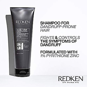 Redken Scalp Relief Dandruff Control Shampoo | For Dandruff Control | Soothes Scalp & Controls Dandruff | Dermatologist Tested | 8.5 fl. oz.