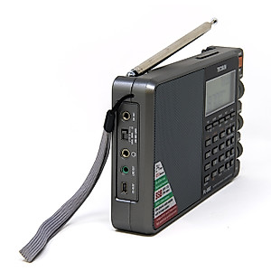 Tecsun PL880 Portable Digital PLL Dual Conversion AM/FM, Longwave & Shortwave Radio with SSB (Single Side Band) Reception, Color Silver
