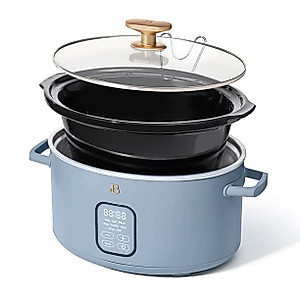 6QT Programmable Slow Cooker, Cornflower Blue by Drew Barrymore