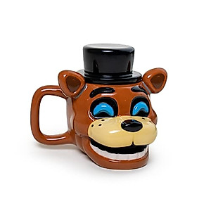 Youtooz Freddy Mug, Official Licensed Five Nights At Freddy's - Freddy Coffee Mug (13 oz) With Lid By Youtooz Five Night's At Freddy Collection