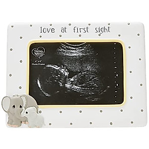 Precious Moments Elephant Love at First Sight Ultrasound 4 x 6 Resin & Glass 183407 Photo Frame, One Size, Multi