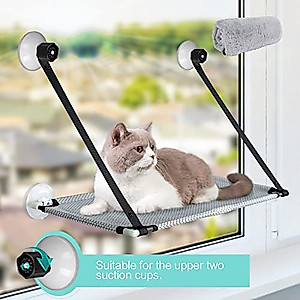 Topmart Strong Suction Cups for Cat Window Perch, for Cat Window Hammock,for Cat Window Resting Seat ,Up to 30lbs (2 Pack)