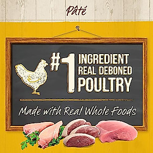 Merrick Purrfect Bistro Poultry Variety Pack Grain Free Wet Cat Food Recipes Pate - (12) 5.5 oz. Cans